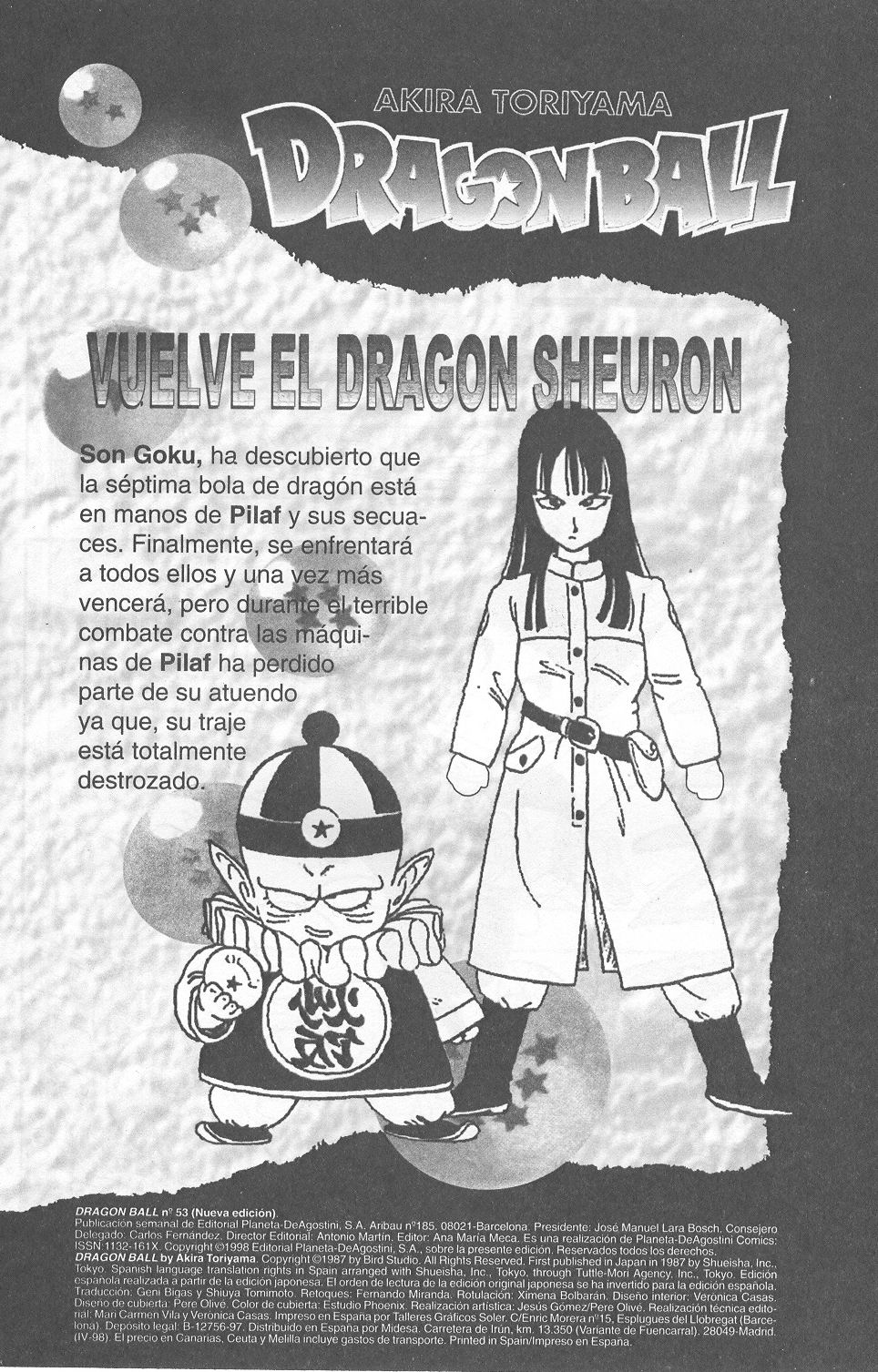Galicia Comic: Dragon Ball 53 - Vuelve el Dragon Sheuron
