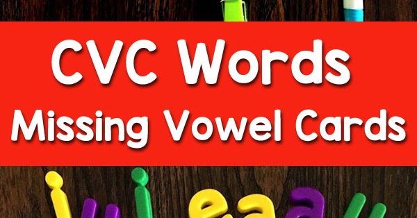CVC Missing Vowel Cards | Totschooling - Toddler, Preschool ...