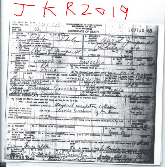 Jeannette's take on life: Richard Finocchi The Family Genealogy of AKA ...