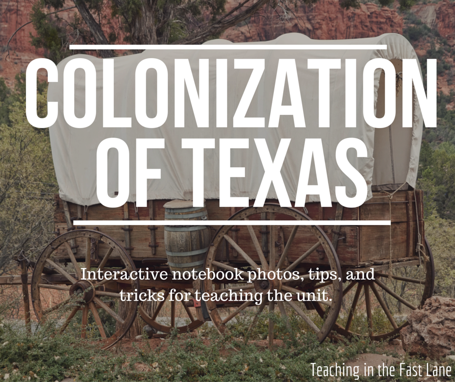 Colonization of Texas - Texas History - Teaching in the Fast Lane