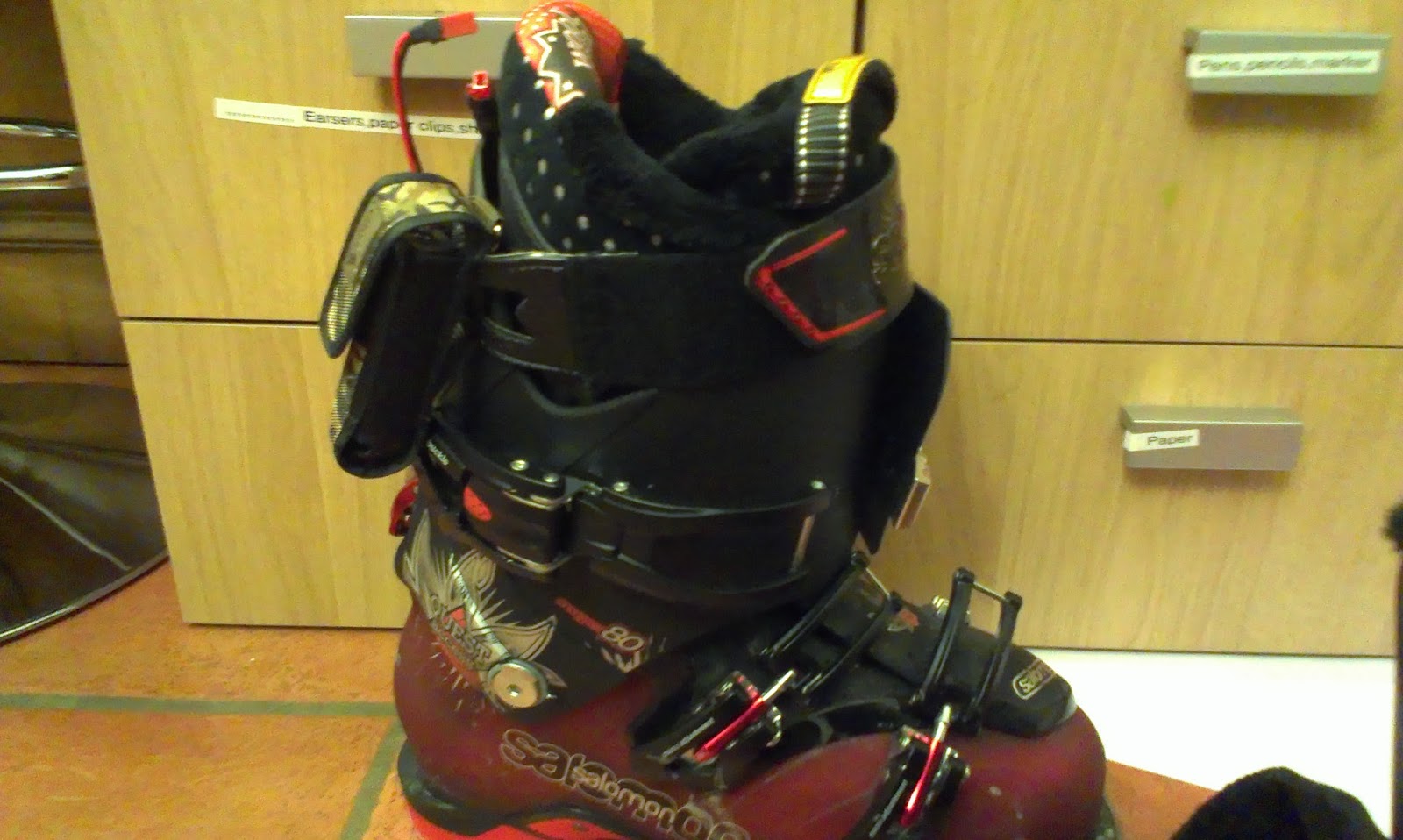 Battery operated heated Ski Boot project: Installing heating elements ...