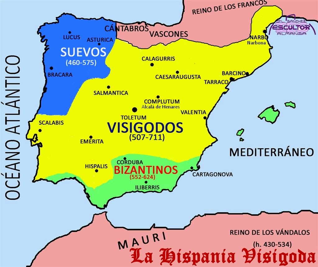 Bachillerato IES Escultor: MAPAS: DE LA HISPANIA ROMANA A LOS REYES ...