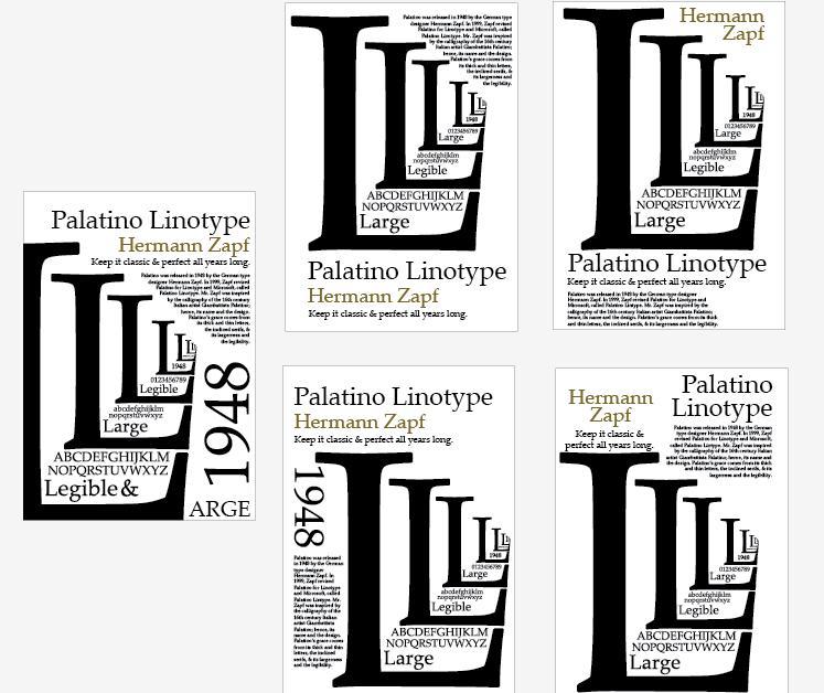 Palatino Typeface Poster