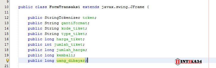 TUTORIAL NETBEANS - MEMBUAT PROGRAM TRANSAKSI SEDERHANA