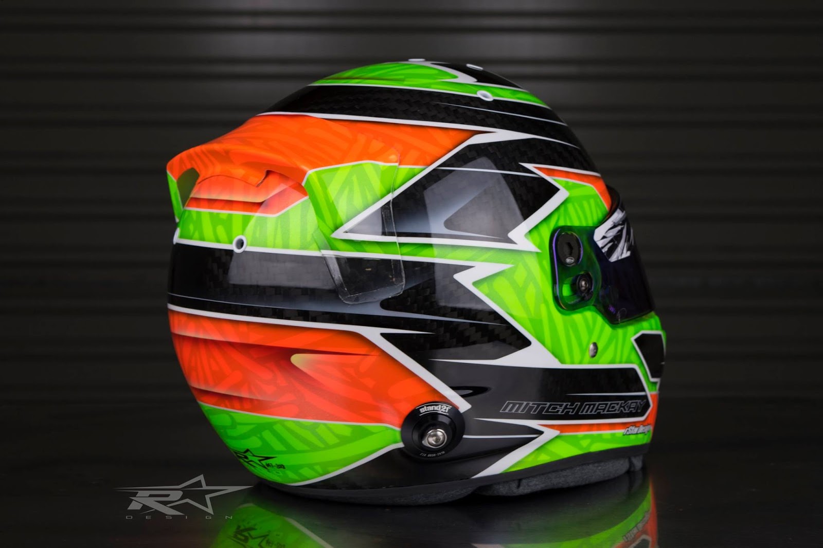 Racing Helmets Garage: Bell RS7 Carbon M.Mackay 2018 by rStar Design
