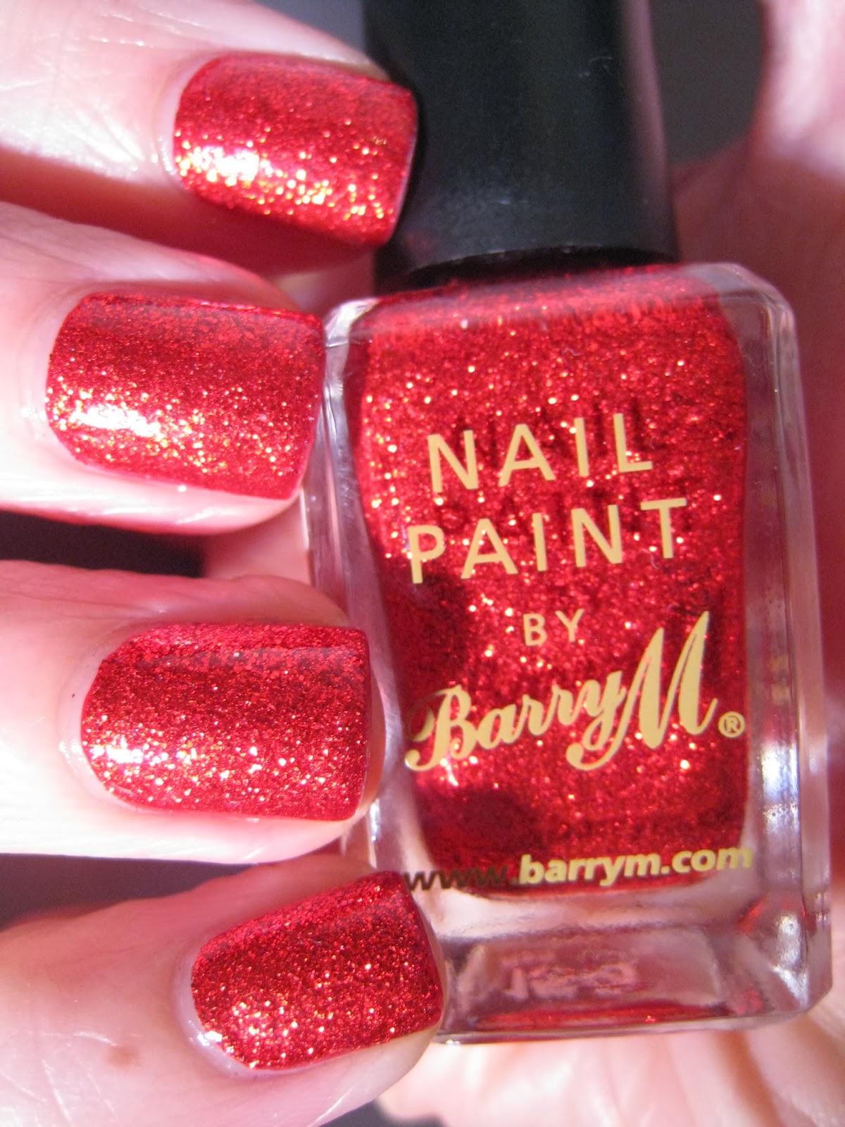 Naily perfect: Barry M Red Glitter - aka Christmas in a bottle!