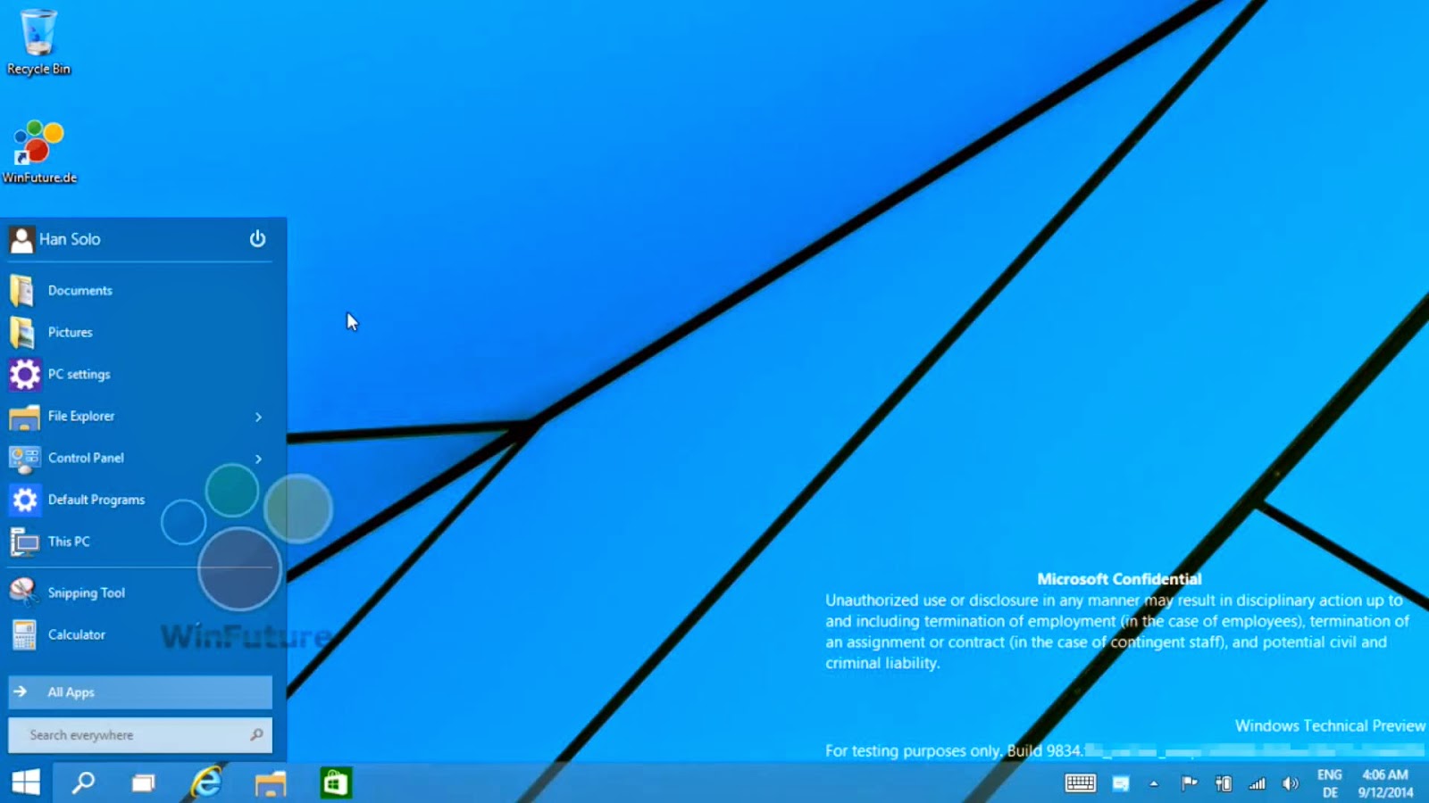 Windows 9's new Start menu demonstrated on new video - Cyber Kendra