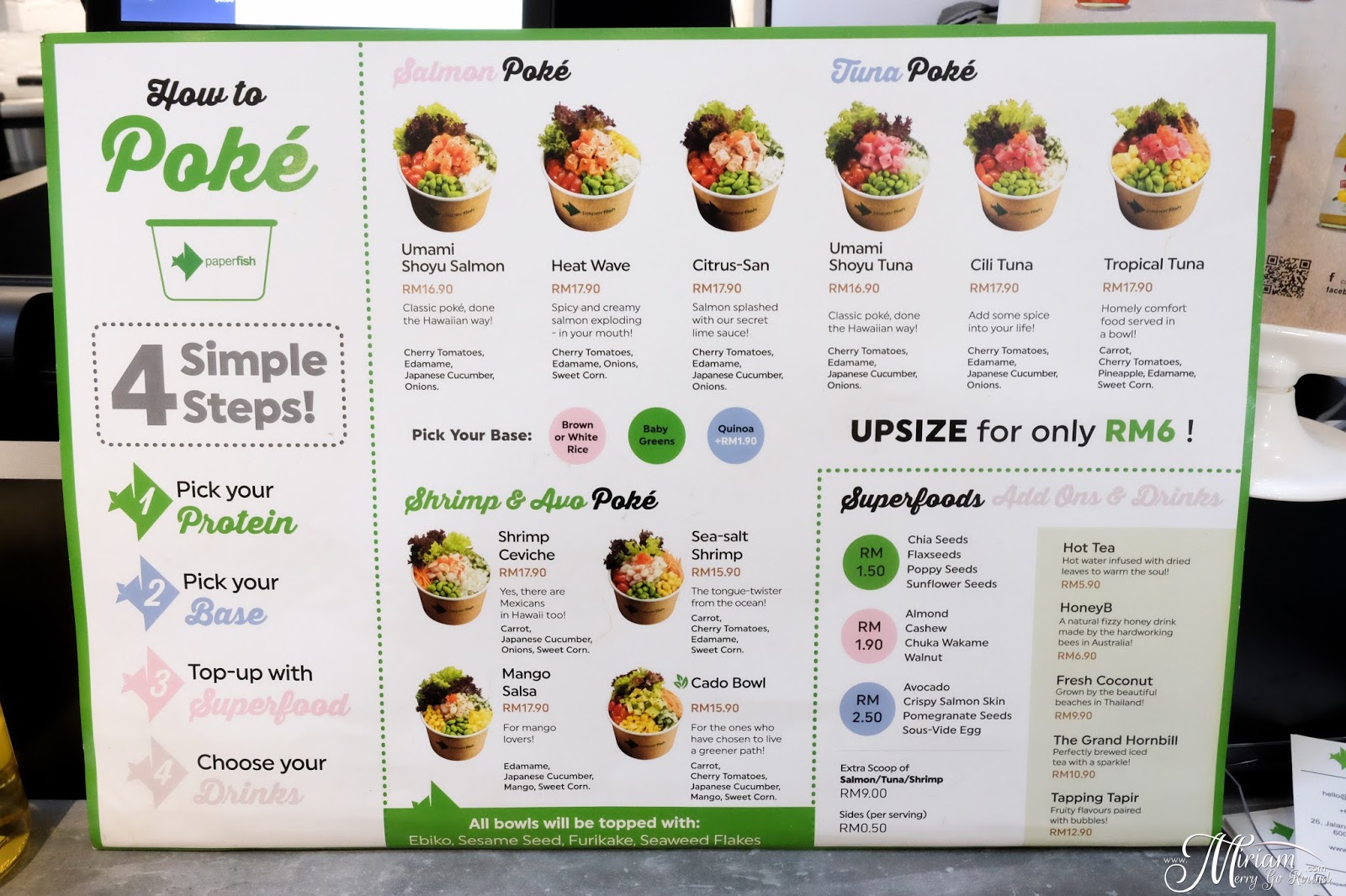 Tasty Healthy Poke Bowl @ Paperfish TTDI | ♥Miriam MerryGoRound♥