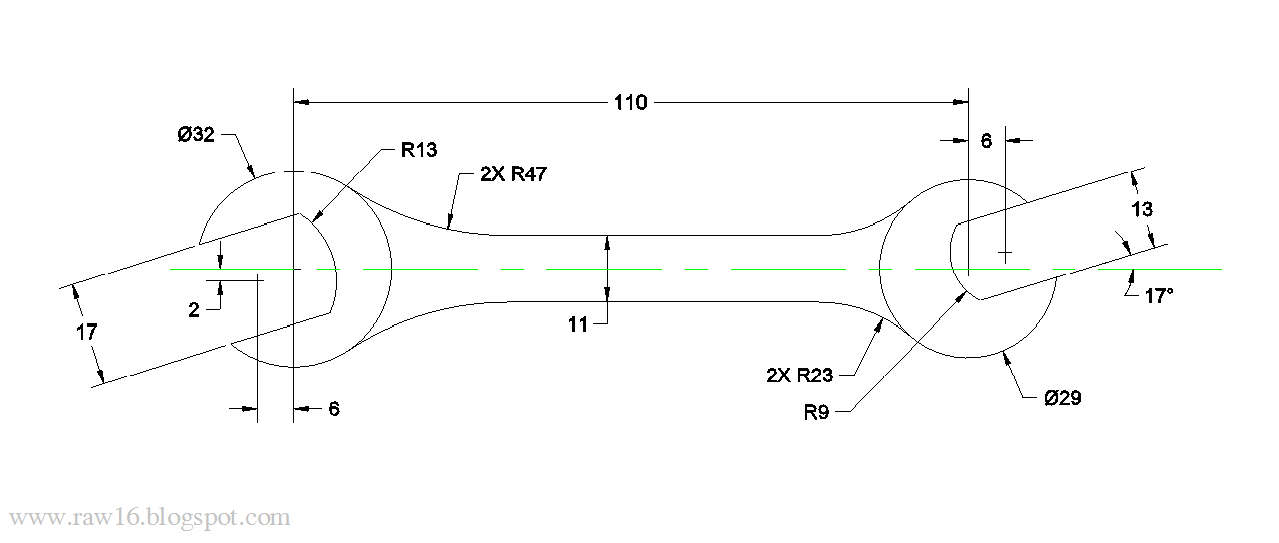 Cara Membuat Kunci Pas di AutoCAD Gambar Tehnik ~ WiratamaID
