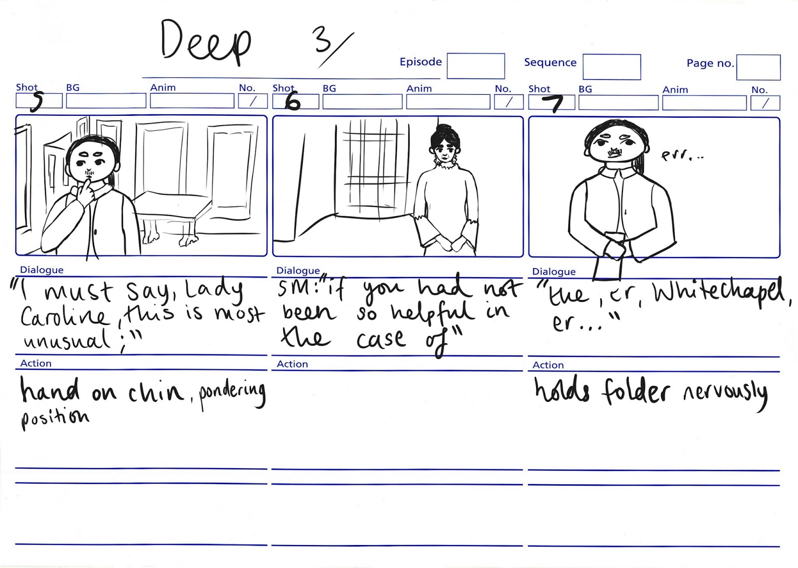 'Deep' Storyboard - Storytelling for Animation