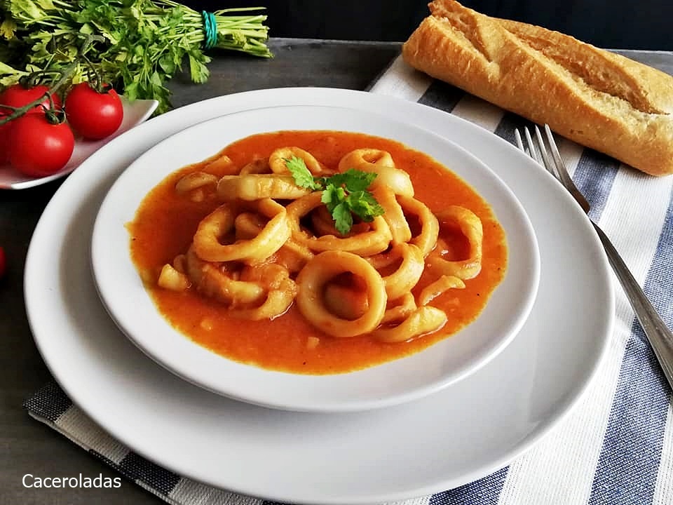Calamares en salsa americana | Caceroladas