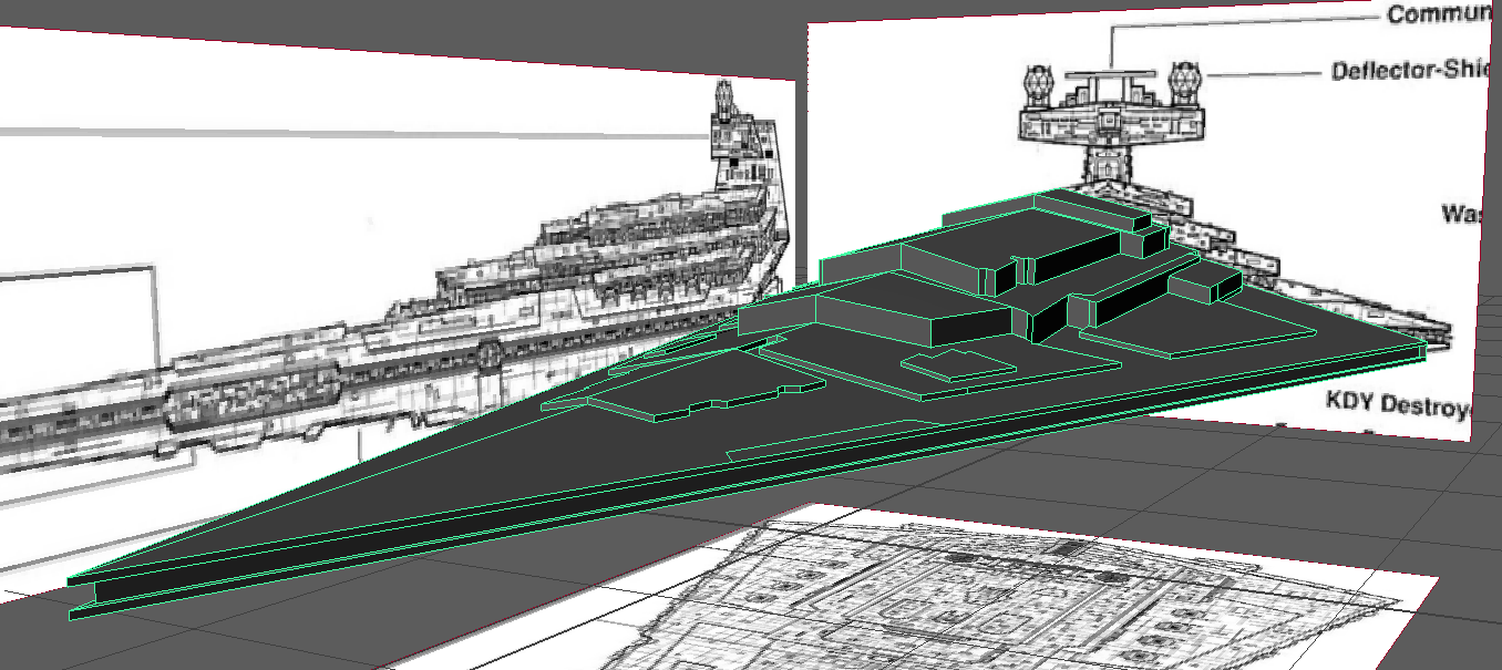 Modelling and animation - Danny Pym-Hember: Star Destroyer Part 2