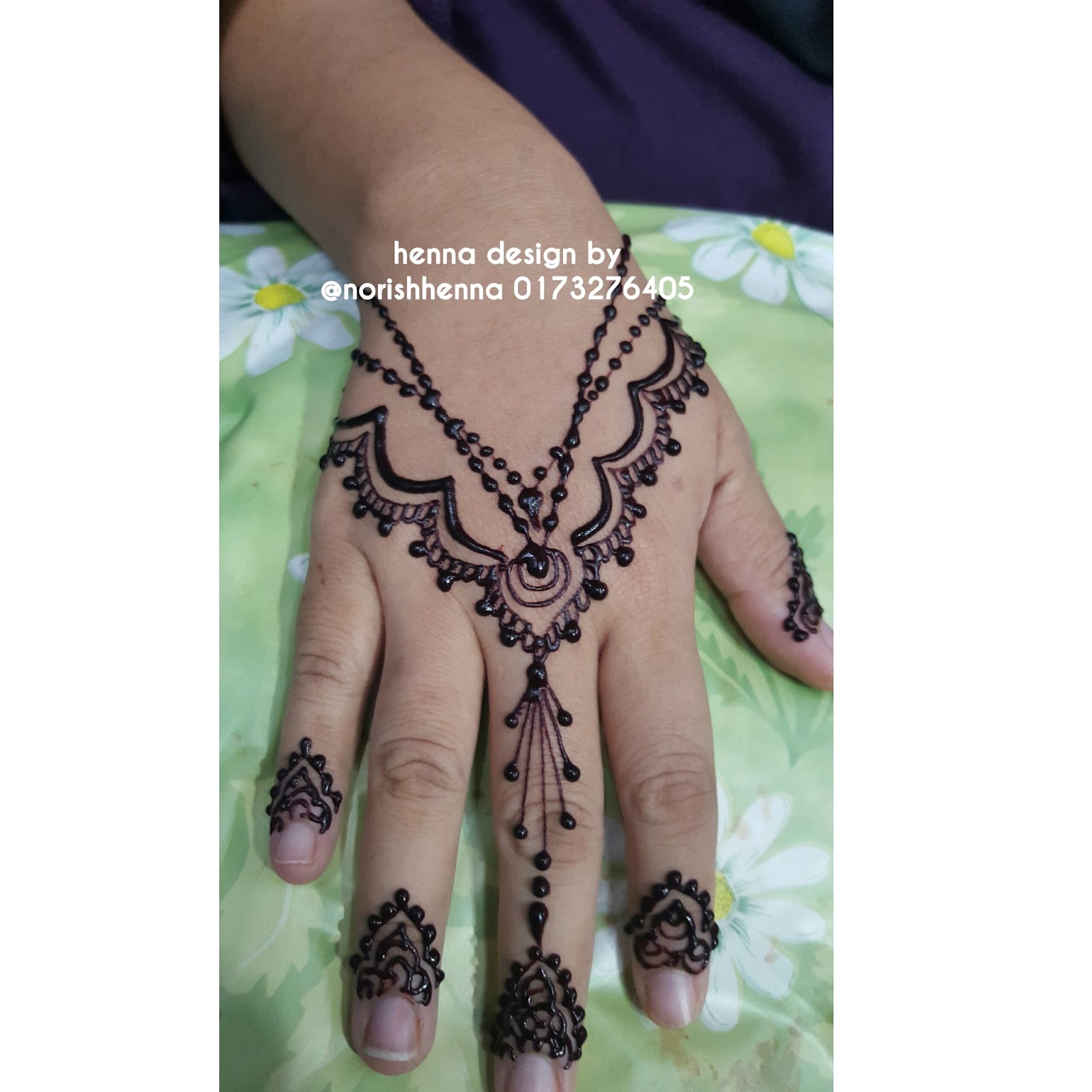 PERKHIDMATAN UKIRAN INAI PENGANTIN: Inai Tangan, simple dan sweet ...