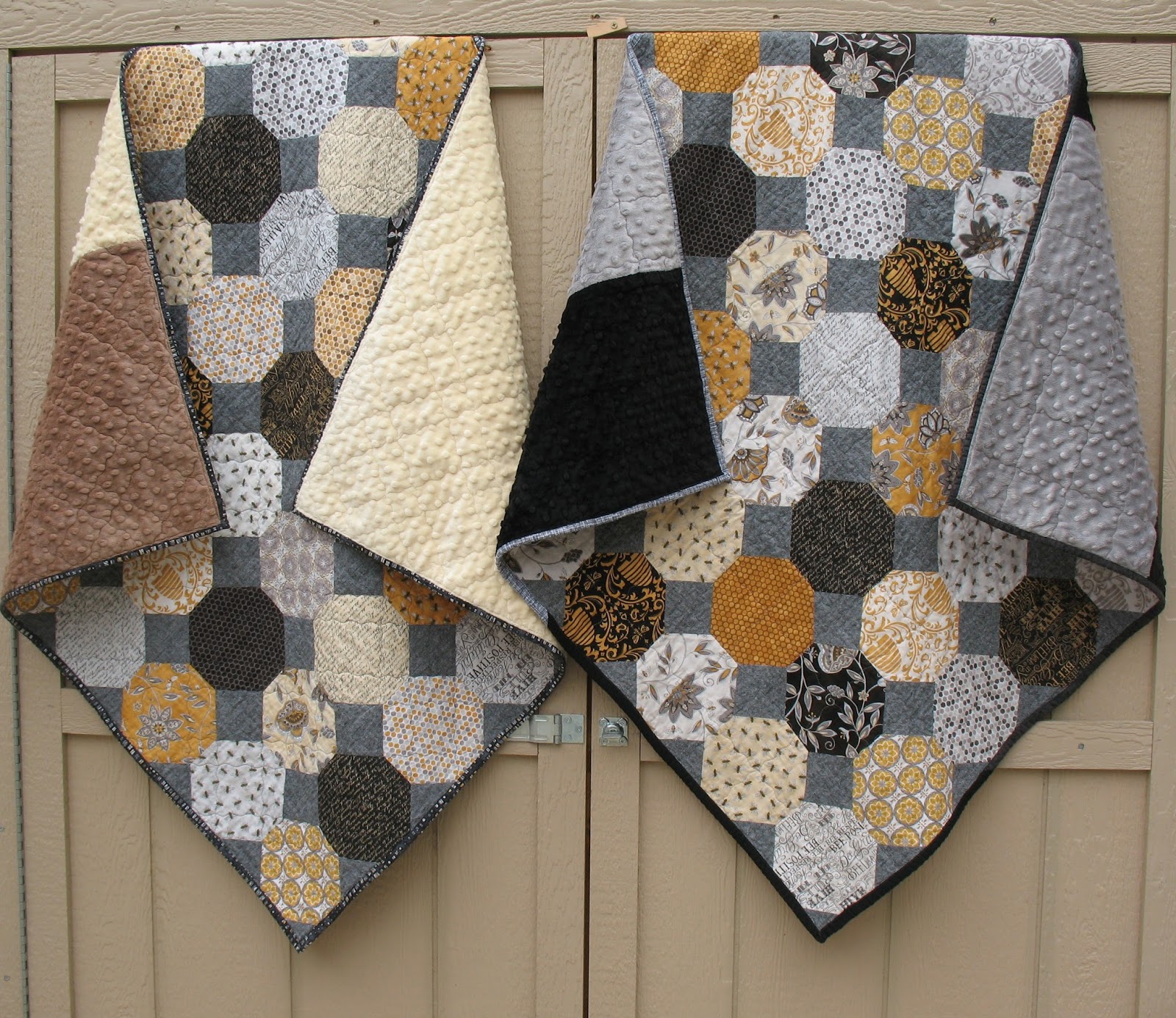 Ye Olde Sweatshop: Bee Creative Lap Quilts (#62 & 63)