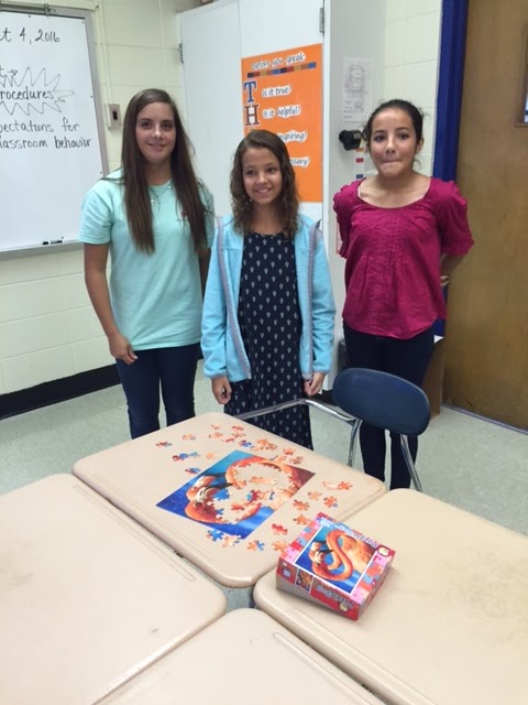 Mrs. Sessions - 7th Grade - Advanced Math: Puzzle Winners