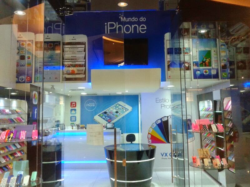 A casa da propaganda: DECORAÇÃO DA LOJA iPHONE - SHOPPING RIO MAR