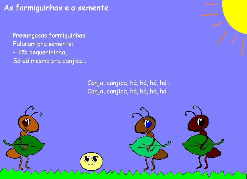 AULAS PARA EVANGELIZAÇÃO INFANTIL: As formiguinhas e a semente