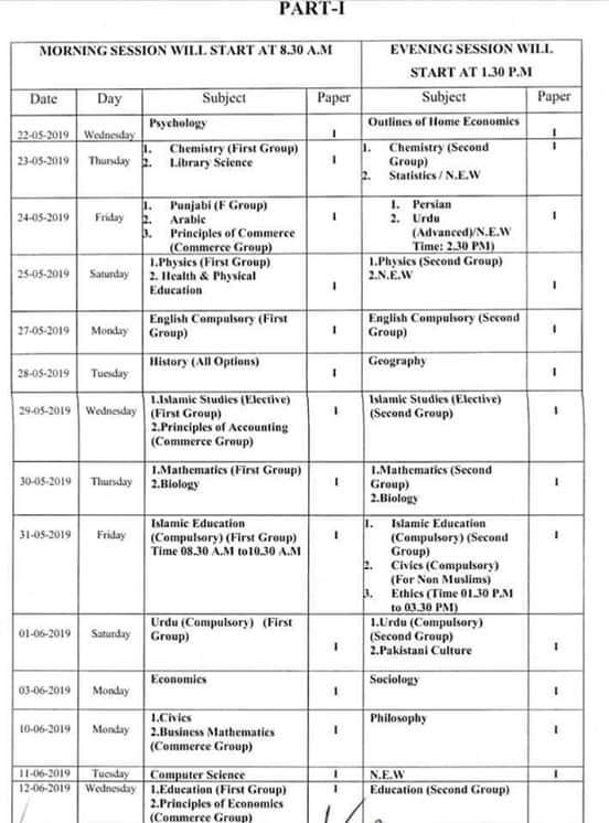 1st Year Date Sheet 2020 NEW OFFICIAL MDCAT Guide 1st-year-date-sheet-2020-new-official-mdcat-guide
