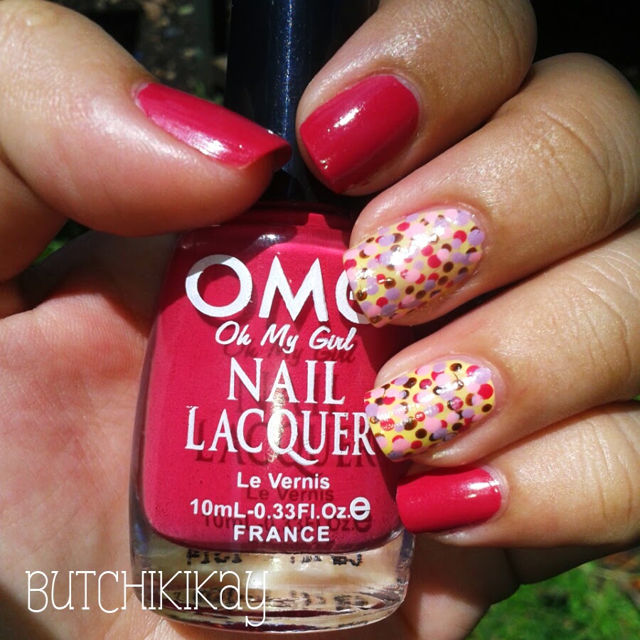 Butchikikay: Dotticure Nail Art by my 7 years old niece.