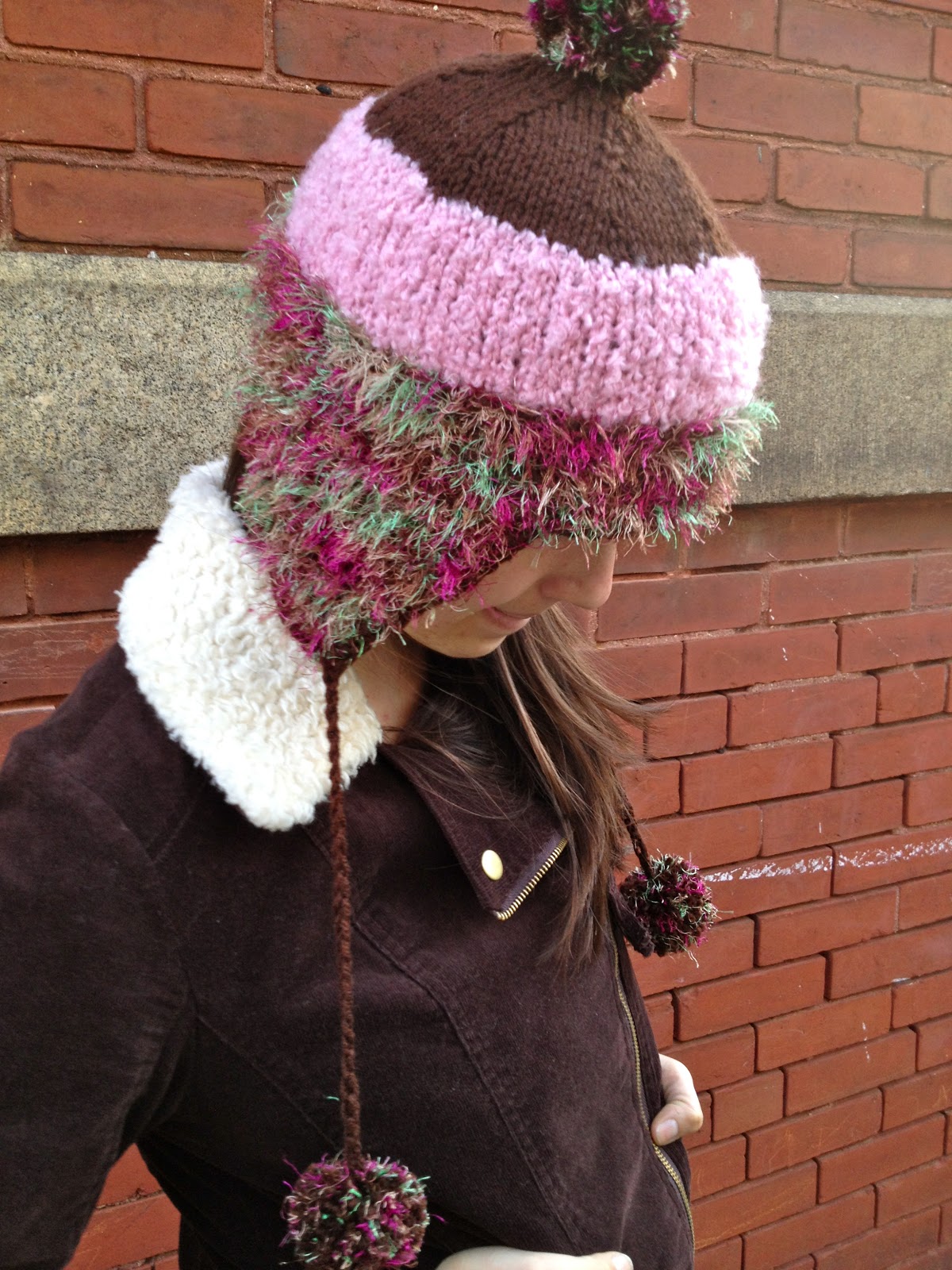 The Life Artistic: Earflap Fuzzy Hat Pattern