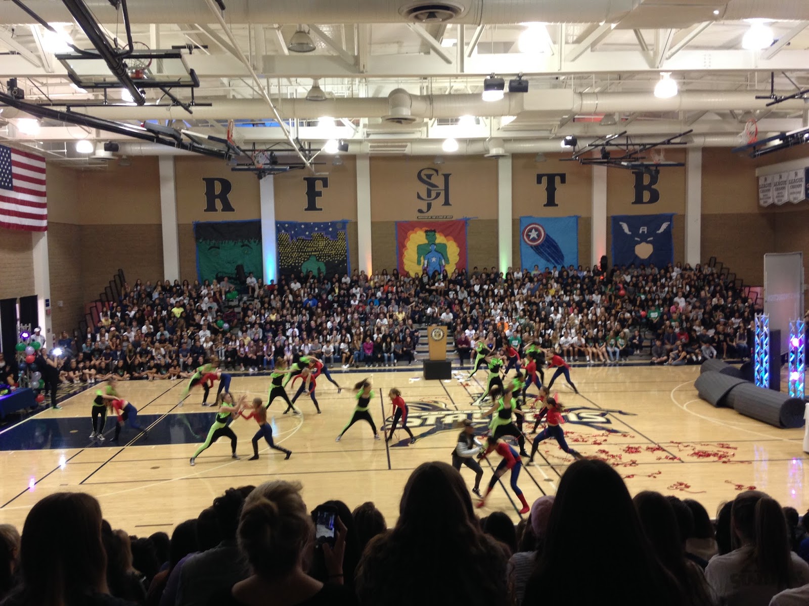 The Cinnamon Note: Superhero-themed Pep Rally