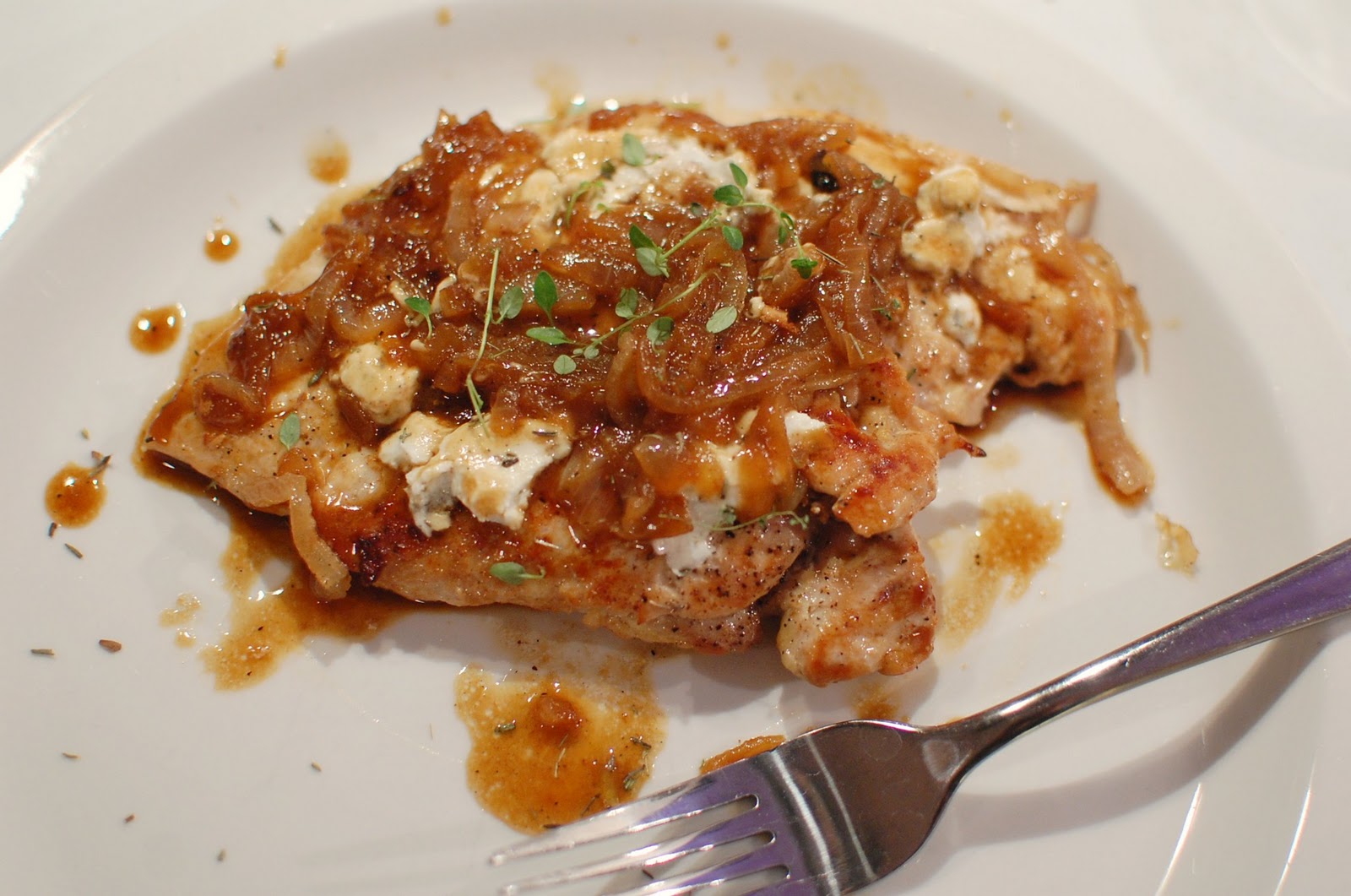 Reckless Abandon: Chicken with Goat Cheese and Caramelized Onion Sherry ...