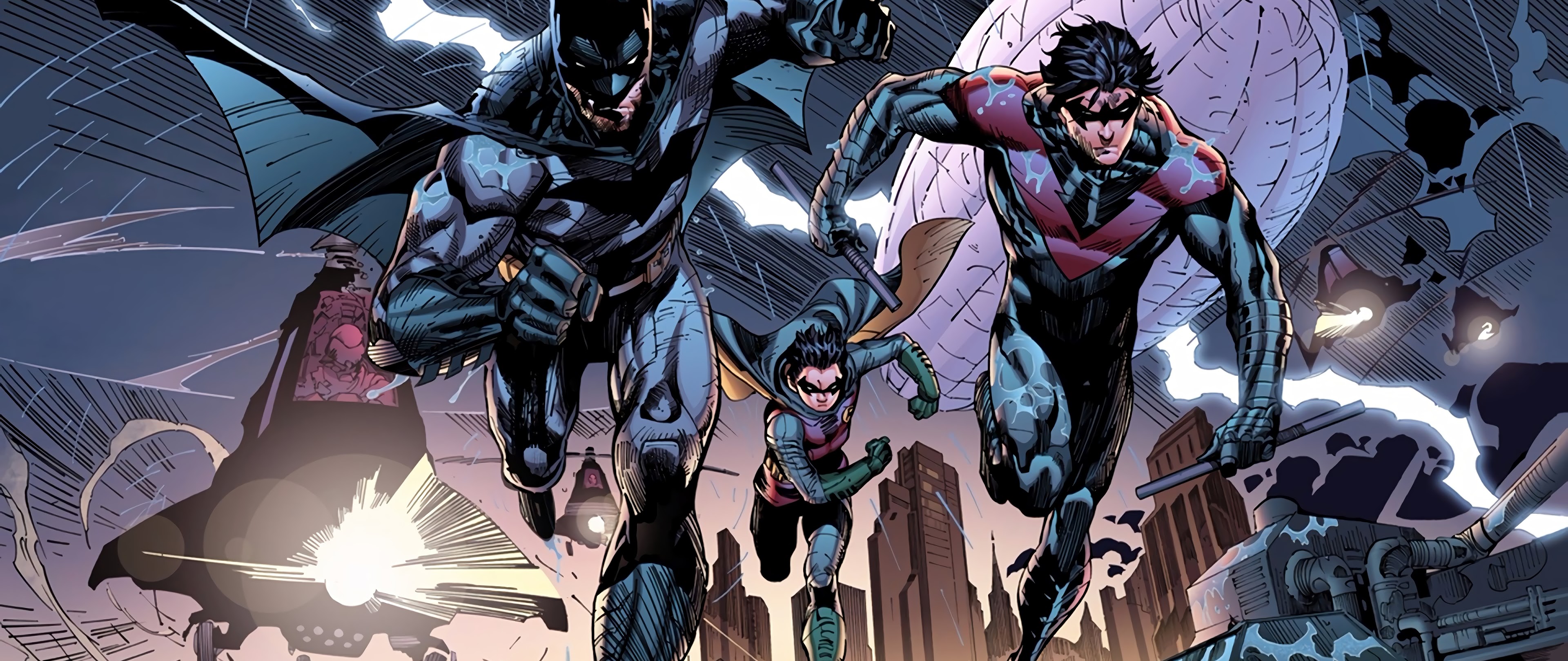 Batman, Nightwing, Robin, 4K, #21 Wallpaper iPhone Phone