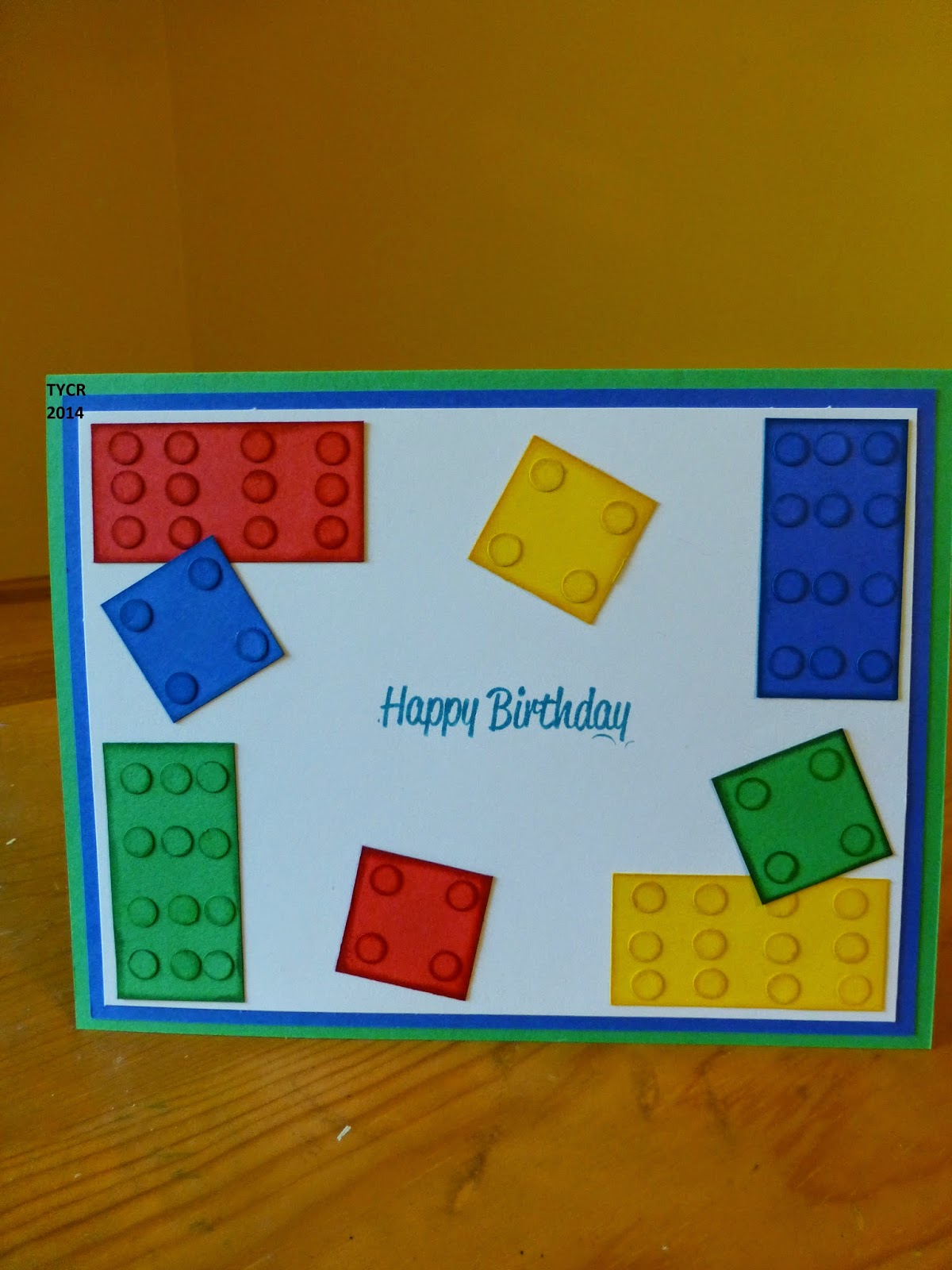The Yellow Craft Room: Lego Birthday Card