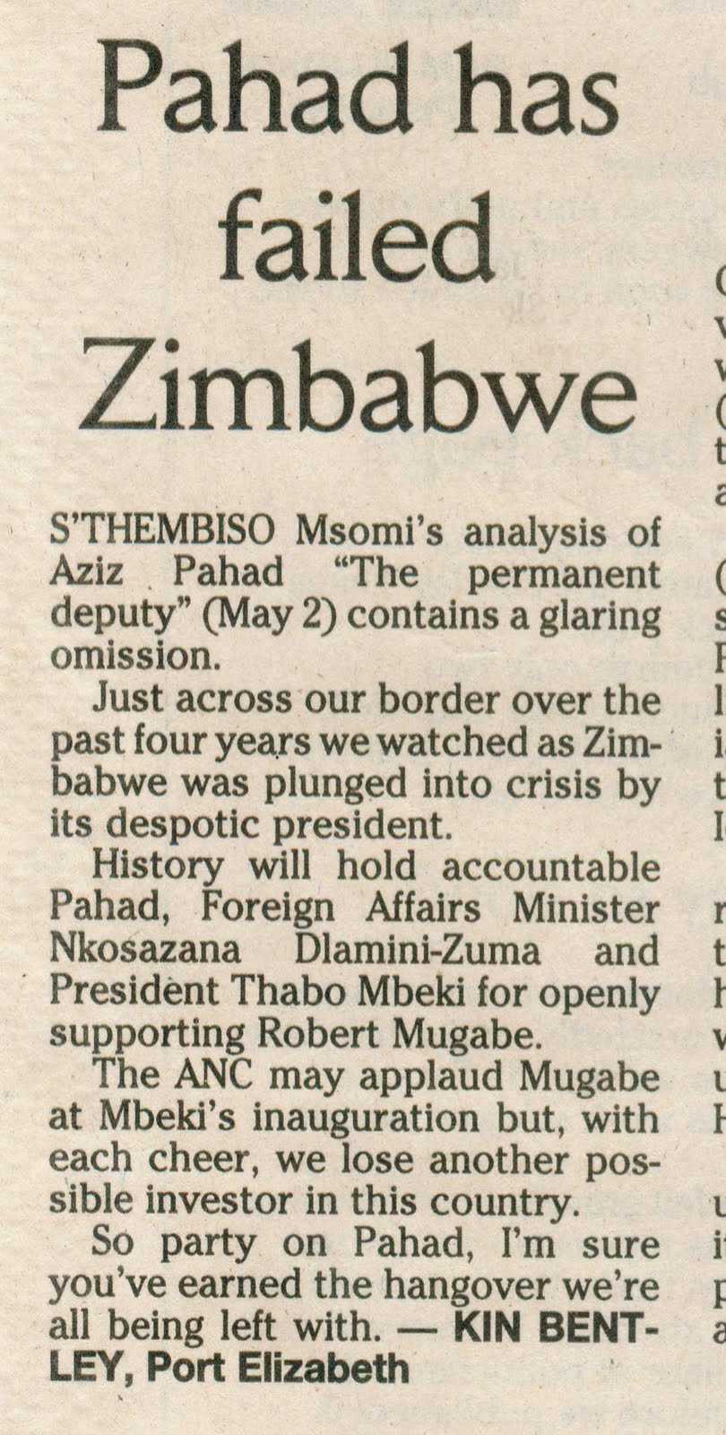 Kin Bentley In Line: Drum Magazine, Zimbabwe, Rwanda, Iraq, Mike Xego ...