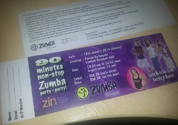 ngobrolwae: Confirmed! Zumba Fitness Party 19th January 2014