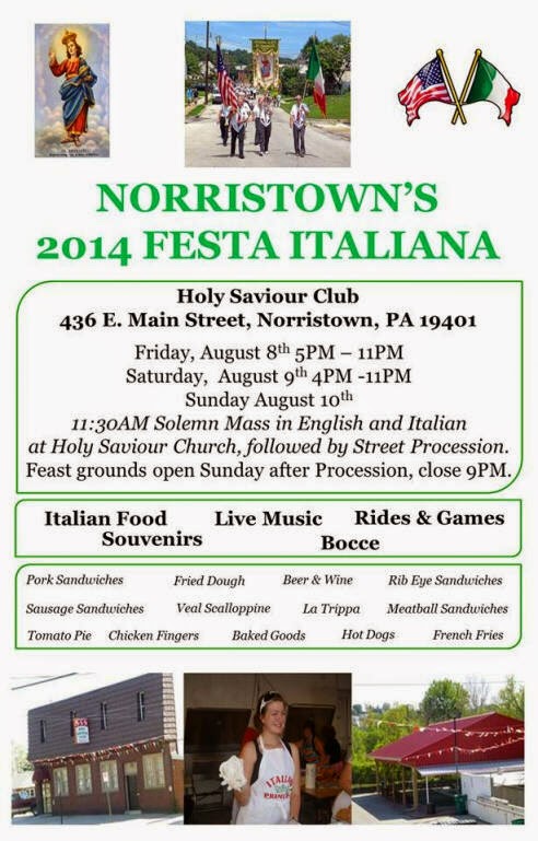 Norristown Diary: Italian Festival and Other Events Norristown Diary: Italian Festival and Other Events