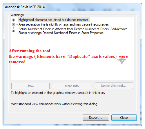Revit Add Ons Remove Duplicate Mark Warnings
