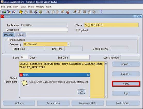 Oracle EBS Technical: Oracle Alerts in R12