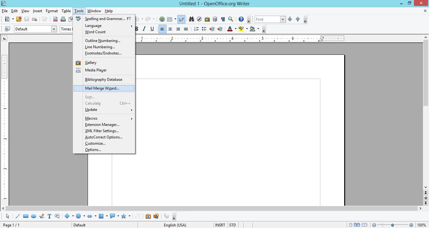 Langkah-Langkah Membuat Mail Merge OpenOffice Writer