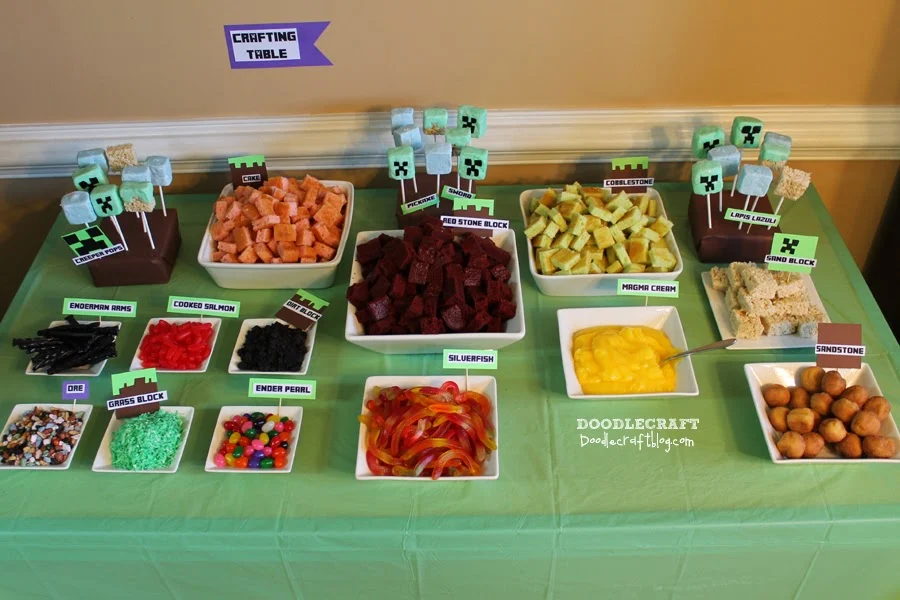 Minecraft Birthday Party Food!
