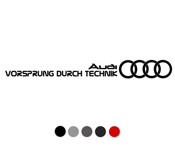 DETAILKOREA: vorsprung durch technik AUDI Slogan car decal Sticker