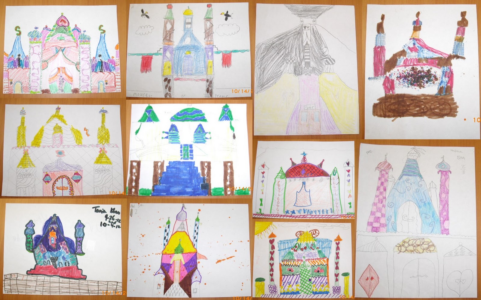 Art & Painting at WBR school: Creating pictures of mosques