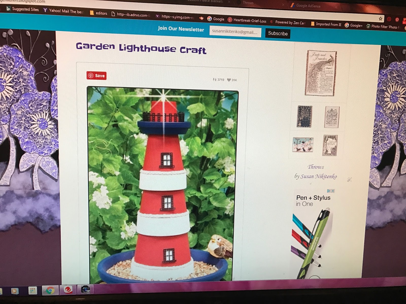 This And That In My Treasure Box: Garden Lighthouse Craft