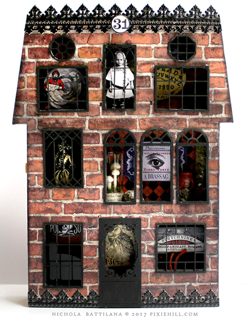 Pixie Hill: Haunted House Shadow Box