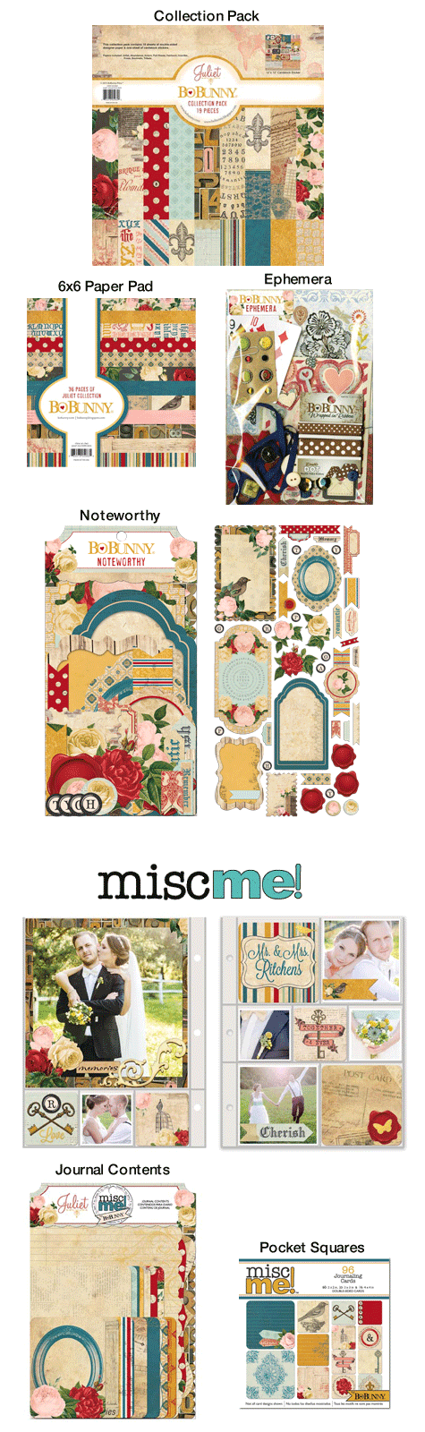 The BoBunny Blog: Juliet Embellishments!