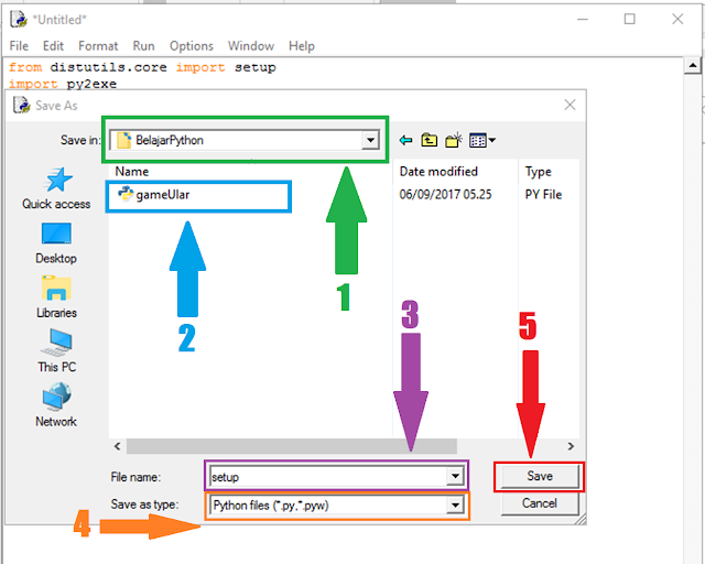 cara mengubah python (py) menjadi exe dengan py2exe ~ Belajar Python