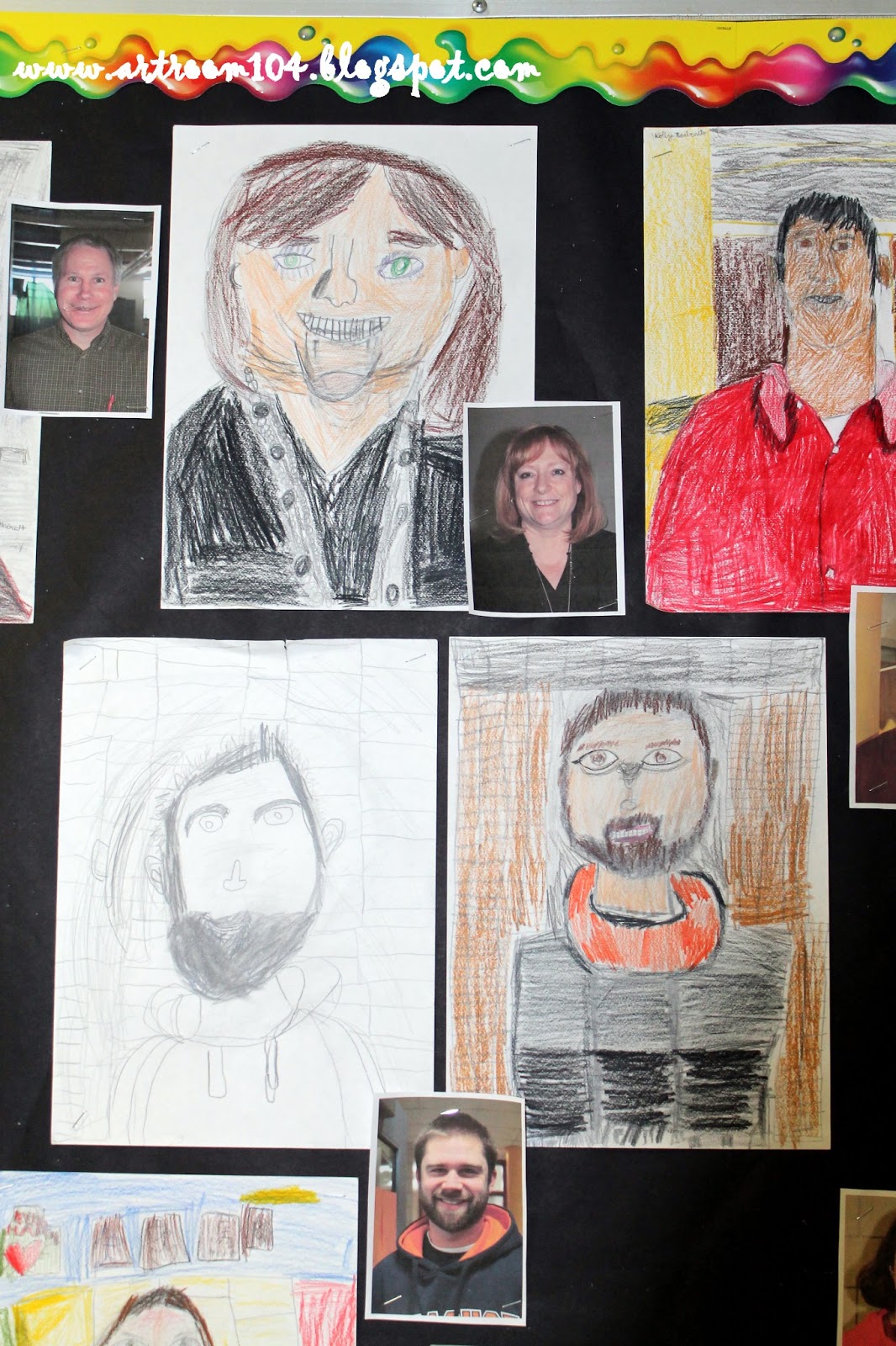 Art Room 104: Finished Staff Portraits
