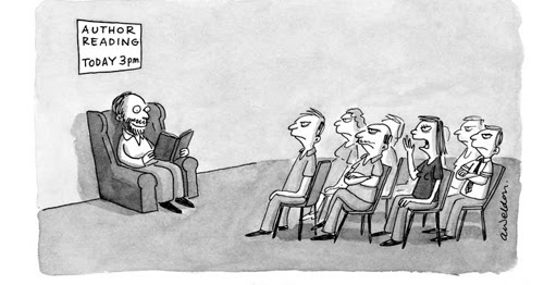 Mystery Fanfare: Cartoon of the Day: Author Reading