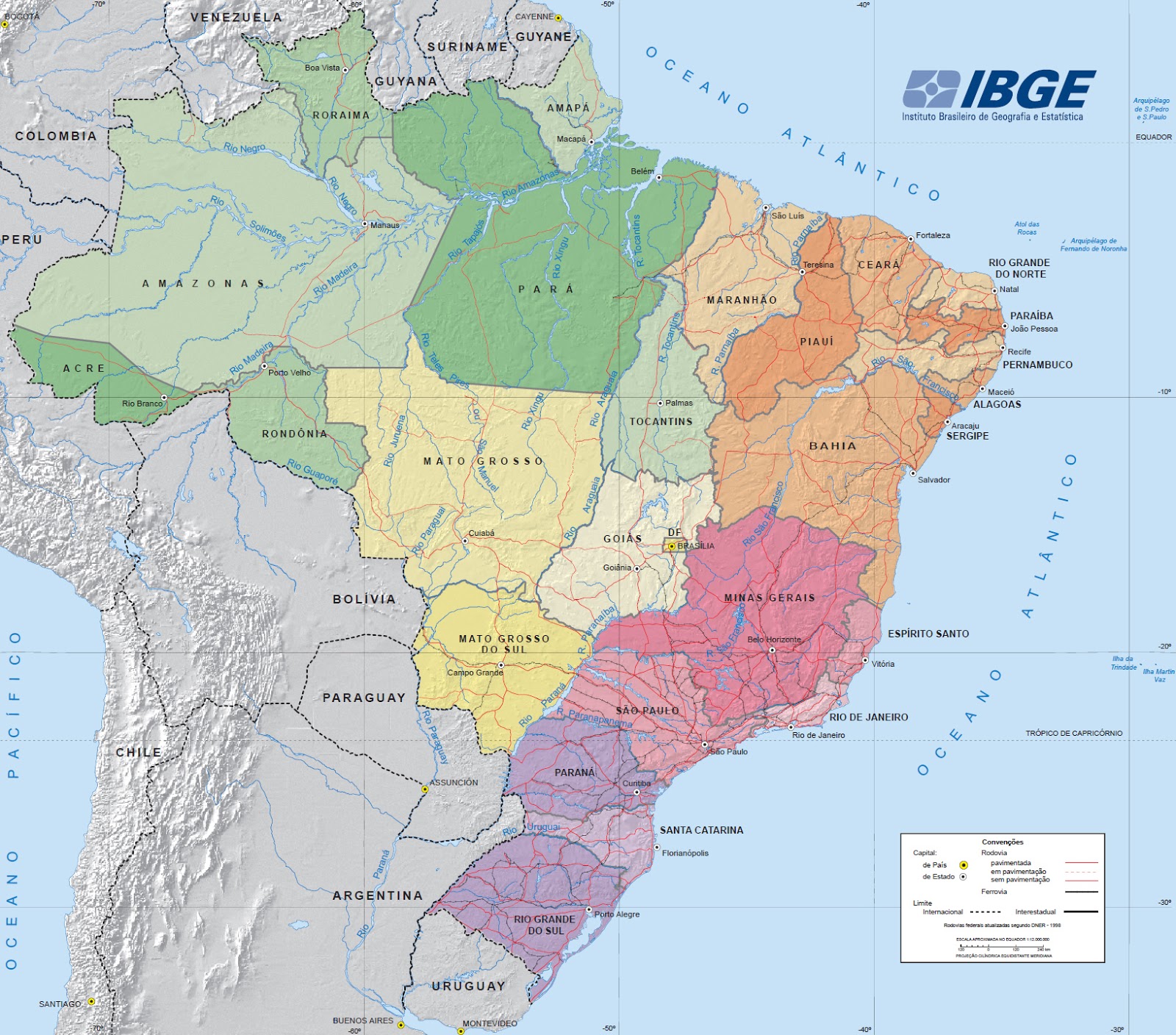 Mapas Geográficos do Brasil