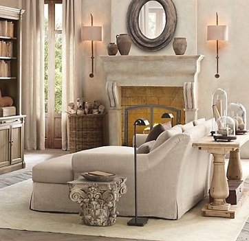 Salas decoradas en beige