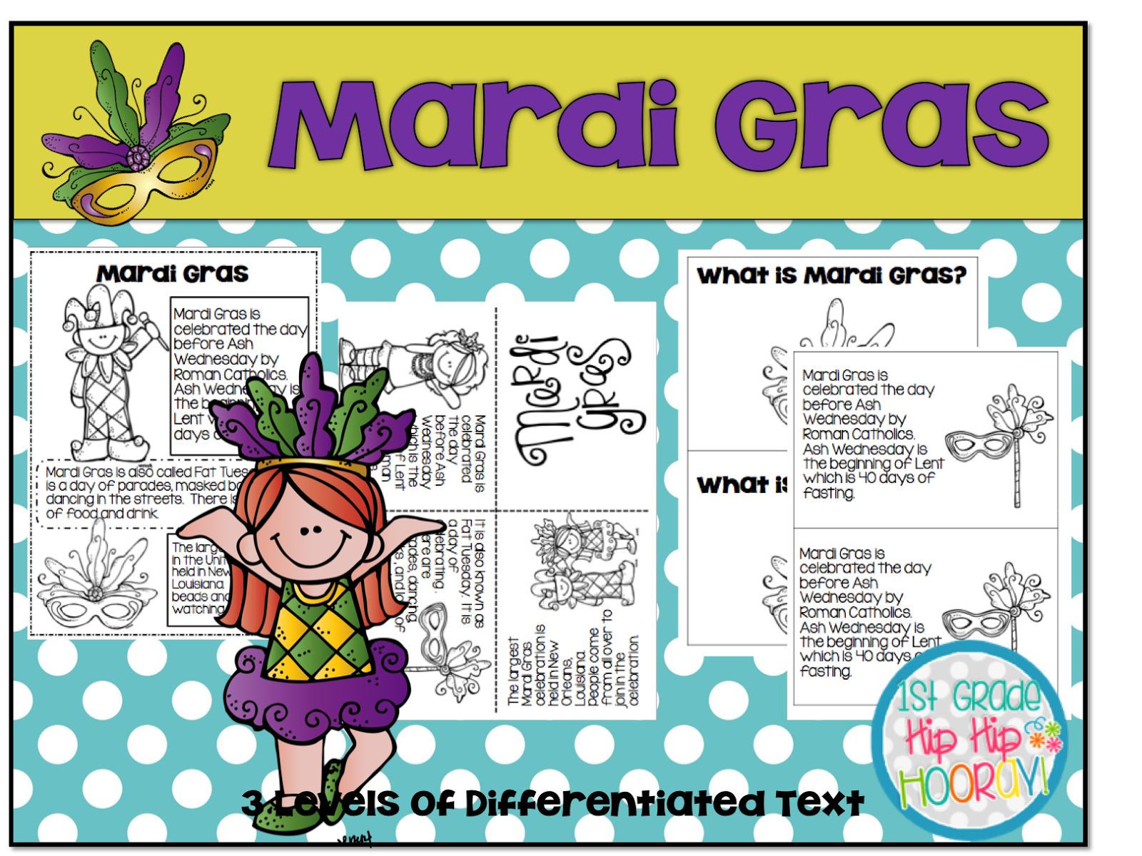 1st Grade Hip Hip Hooray!: Mardi Gras...February 28th!