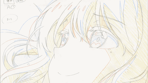 Anime Masamune-Kun Keyframes animados ( Pencil test)