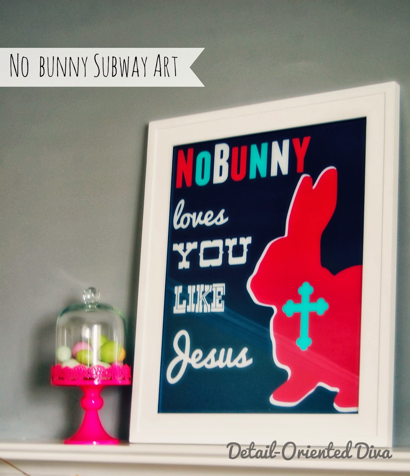 No Bunny Subway Art: Free Printable