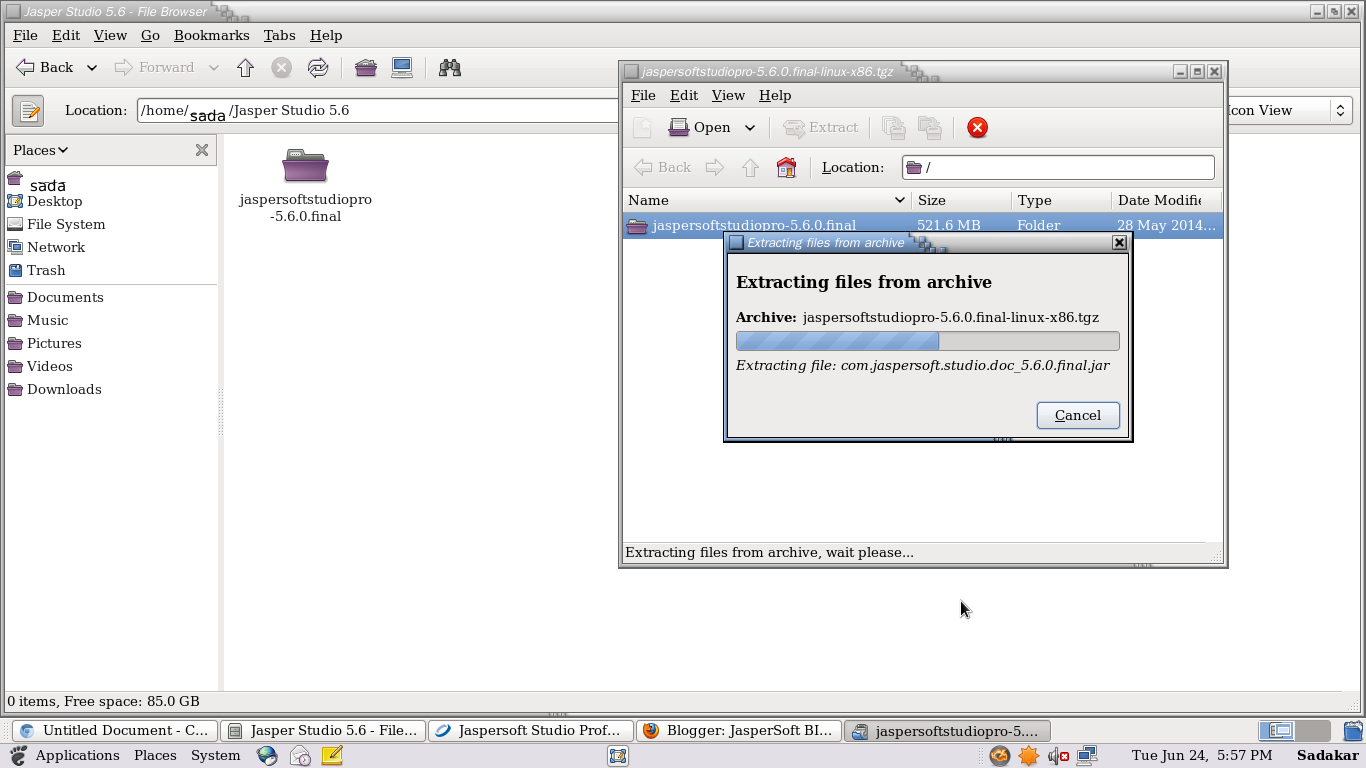 Pochampalli IT Labs: Installation of Jasper Studio 5.6.0 final in Cent ...