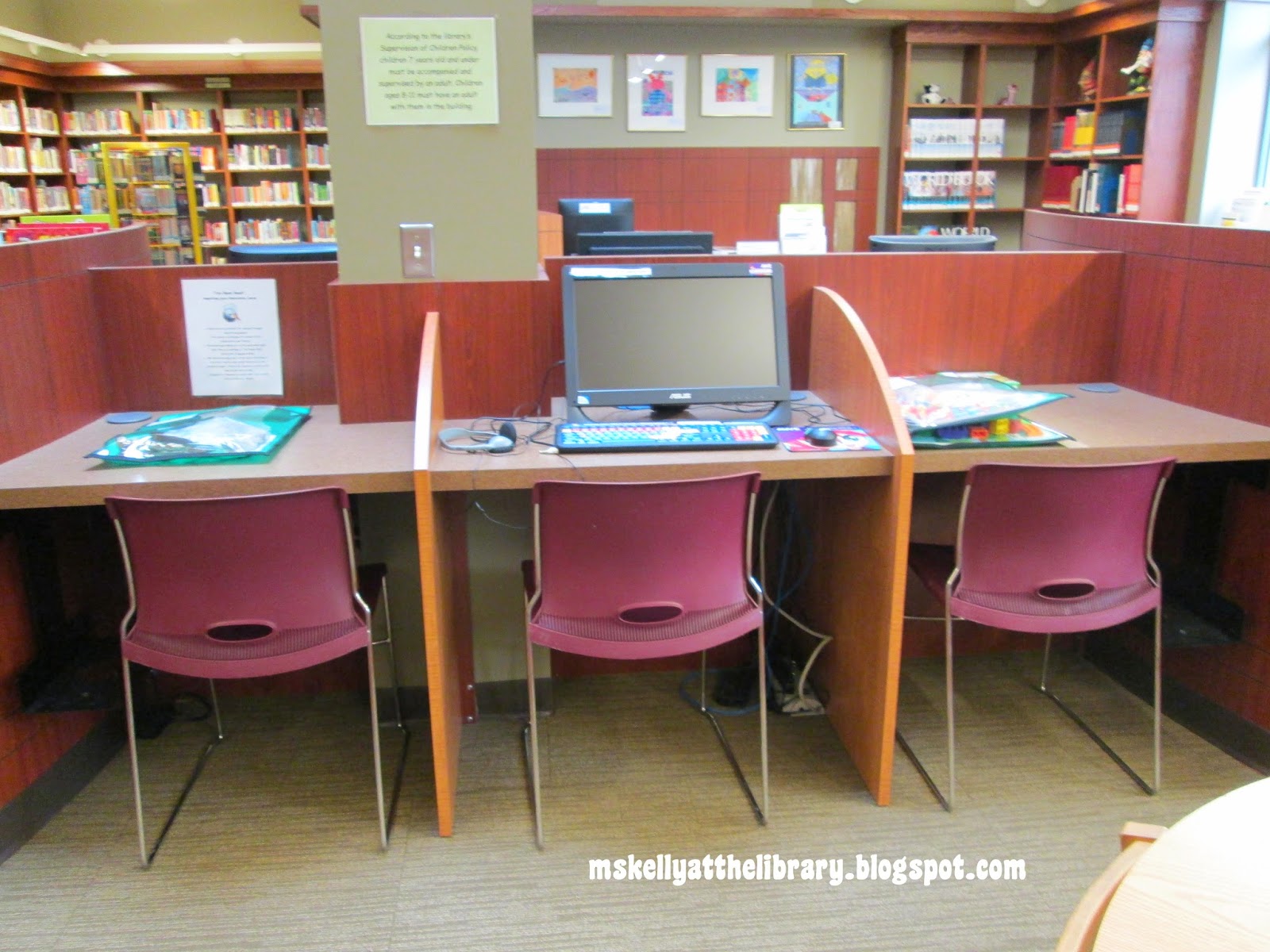 Ms. Kelly at the Library: A tour through the children's area